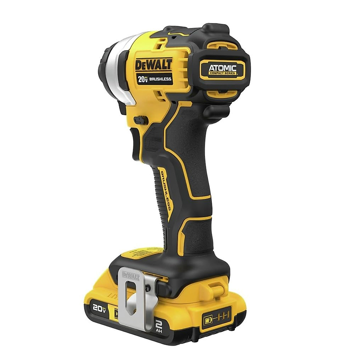 Dewalt DCF809D1 20V MAX ATOMIC Brushless Compact Lithium-Ion 1/4 in. Cordless Impact Drill Driver Kit (2 Ah)