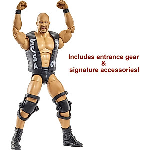Mattel WWE “Stone Cold” Steve Austin Wrestlemania Action Figure with Entrance Gear & Vince McMahon Build-A-Figure Pieces, 6-in Posable Collectible Gift for WWE Fans Ages 8 Years Old & Up