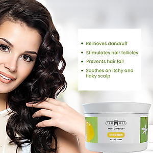 Fermosa Anti Dandruff Hair Cream - Anti Dandruff Moisturizing Cream, Hair Mask for Dry Hair & Scalp- 6.8oz/200g