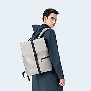 GOLF SUPAGS Laptop Backpack for Men, Business Travel Anti Theft Slim Durable Laptop Daypack, Water Resistant College School Computer Bag Fits 15.6 Inch Laptop and Notebook(Off-White)