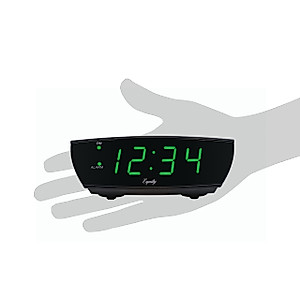 La Crosse Technology Equity 75902 Green LED 0.9 Inch Digital Alarm Clock