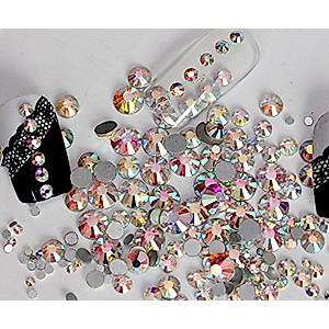 Jollin Glue Fix Crystal AB Flatback Rhinestones(ss20 1440pcs)