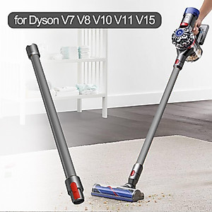 RUKHOOL Tube Extension Wand for Dyson V15 V11 V10 V8 V7 Stick Replacement Parts Vacuum Attachment Quick Release Wand Vacuums Rod 28.7 in
