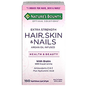 Nature's Bounty Extra Strength Hair Skin Nails, 150Count, Pack of 3