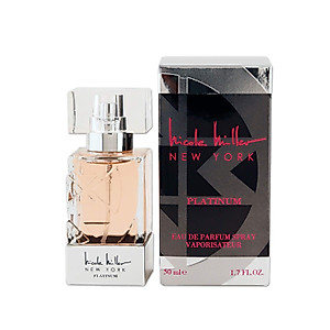 Nicole Miller Platinum EDP Spray for Women, Sensual, Fruity, Floral Woman’s Fragrance, Long Lasting Fresh & Spicy and Feminine Scent, 1.7 Fl Oz