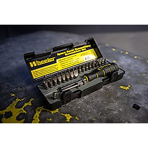 Wheeler Space Saver Screwdriver Set with Magnetic Screwdriver Handle, Bit Assortment and Storage Case for Maintenance