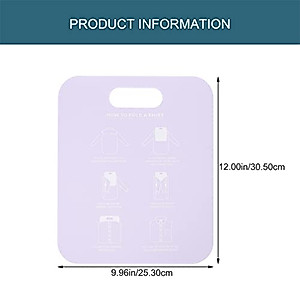 Zerodeko Clothes Folding Board 2pcs Laundry Folding Boards, Shirts Clothes Folder T-Shirt Garment Stacking Board Plastic Clothes Folder for T-Shirts, Sweaters, Clothing Folding Board