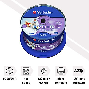 Verbatim DVD+R 4.7GB 16x SP 50 PR- 43512
