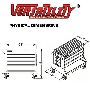 Versatility Press Brake Change Over Cart for Wila NS, Wilson WT, and Trumpf Style Tooling, VT-36700