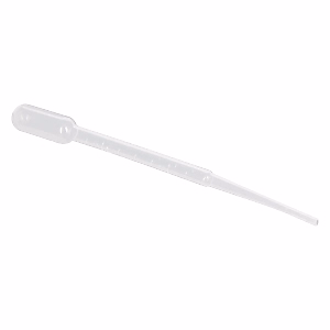 Bettomshin 300Pcs 2ml Plastic Disposable Pipettes 5.63" Length Clear Graduated Transfer Pipettes Liquid Dropper for Ear Eye Essential Oils Alcohol Paint Makeup Lab