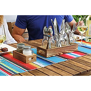 Mason Jar Salt and Pepper Shakers Set with Wood Caddy, Easy to Clean & Refill for Farmhouse Kitchen Table, Rustic Home Decor and Gifts