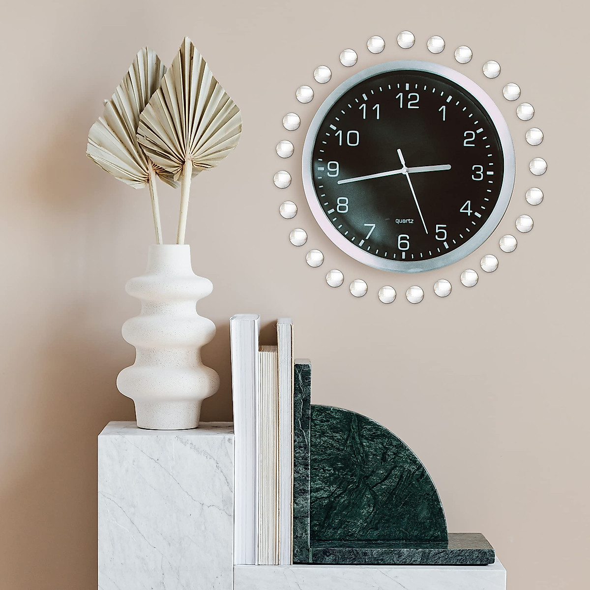 Super Z Outlet Mini 1 Inch Small Round Glass Mirror Circles for Arts & Crafts Projects, Traveling, Framing, Decoration (50 Pieces)