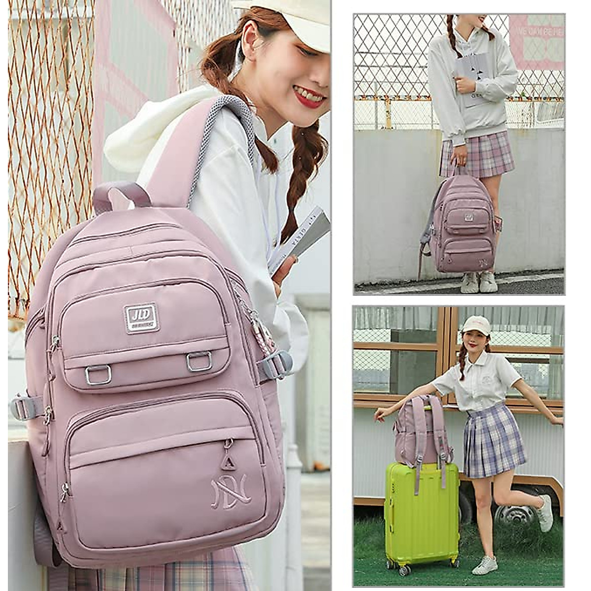 BASICPOWER School Backpack for Girls Boys, Laptop Backpack Middle High School Student Bookbag for Teens