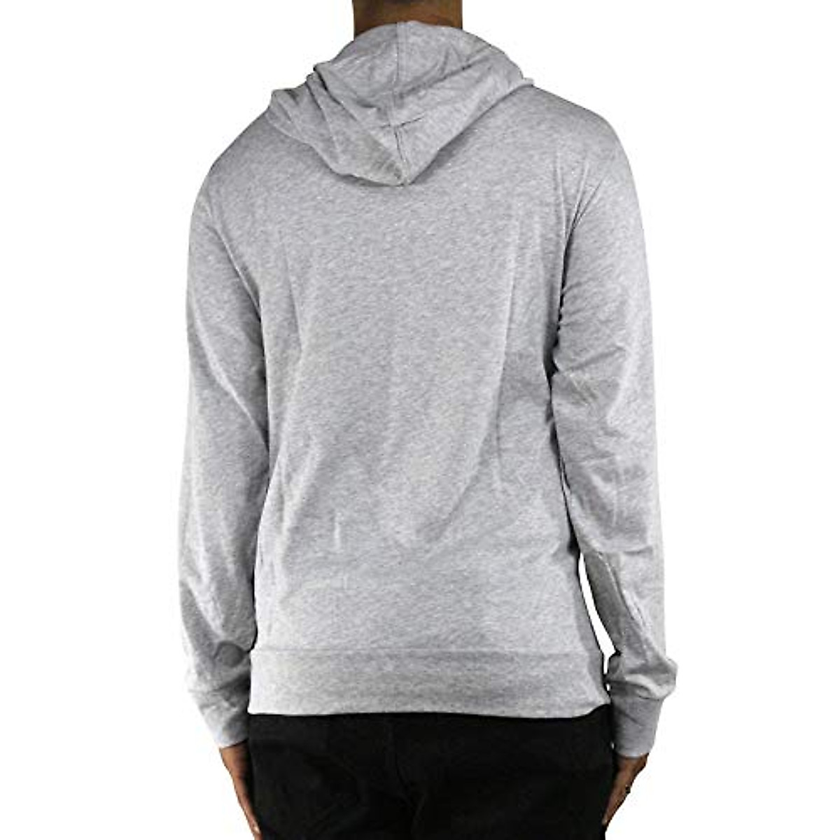 Lacoste Men's Long Sleeve Hooded Jersey Cotton T-Shirt Hoodie, Silver Heathered, XXXL