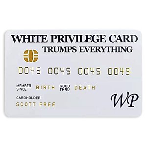 10Pcs White Privilege Cards Trumps Everything Joke Funny Card Inspirational Cards
