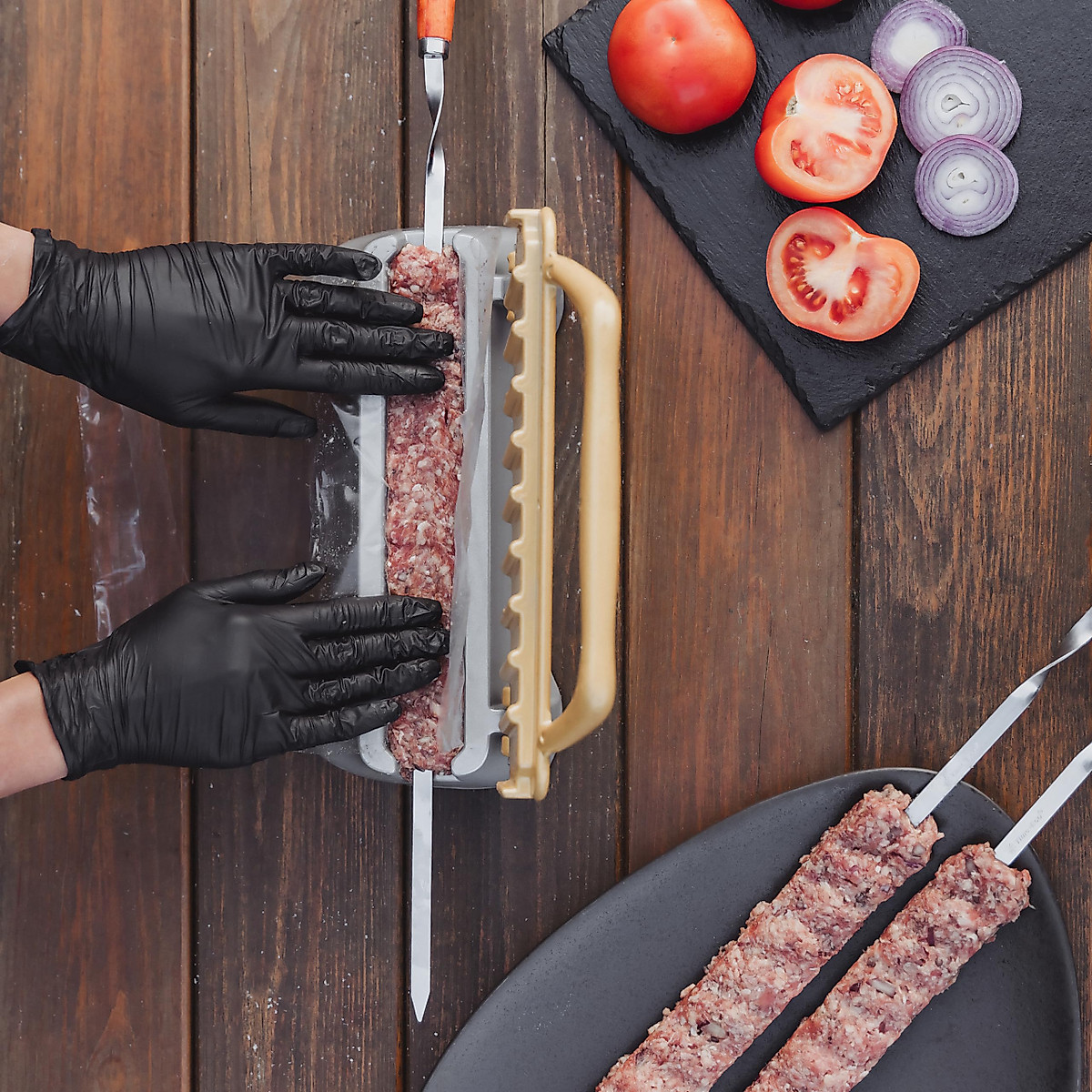 Silver Gold Kebab Maker