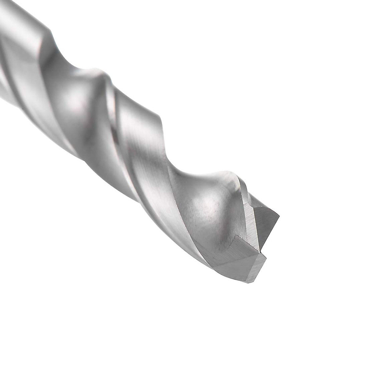 uxcell 6.25mm Solid Carbide Drill Bits Straight Shank for Stainless Steel Alloy Hard Steel, Hardened to 50 HRC