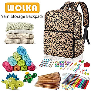 Wolka Knitting Bag, Yarn Storage - Mother's Day Gift -, Yarn Bag, Yarn Storage Organizer, Crochet Storage Knitting & Crochet Supplies 7gal Large Volume