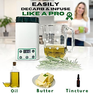 Decarboxylator and Infuser, Magic Herb Butter Maker Machine, Herb Oil Infuser Machine, Tincture Machine, Gummy Maker Machine, Herb Extractor, Decarb Box, Tincture Maker Kit, EdiOven