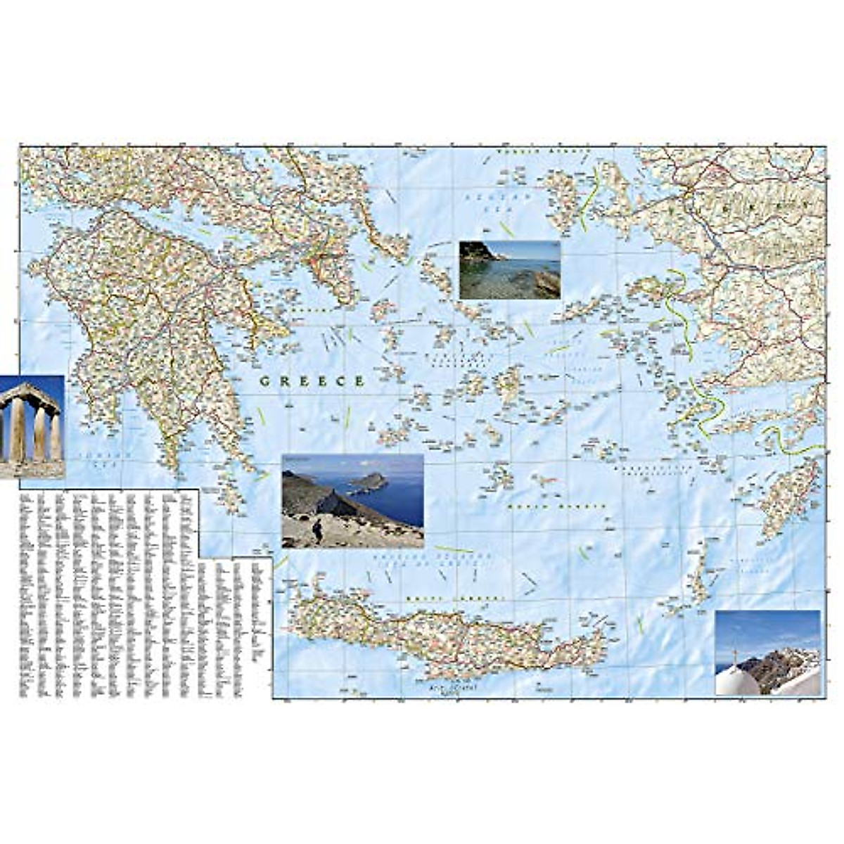 Greece Map (National Geographic Adventure Map, 3316)