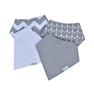 Comfy Cubs Muslin Baby Bibs, Drool Bibs, Adjustable with Easy Snaps, Teething & Drooling, Absorbent Bibs for Boys & Girls