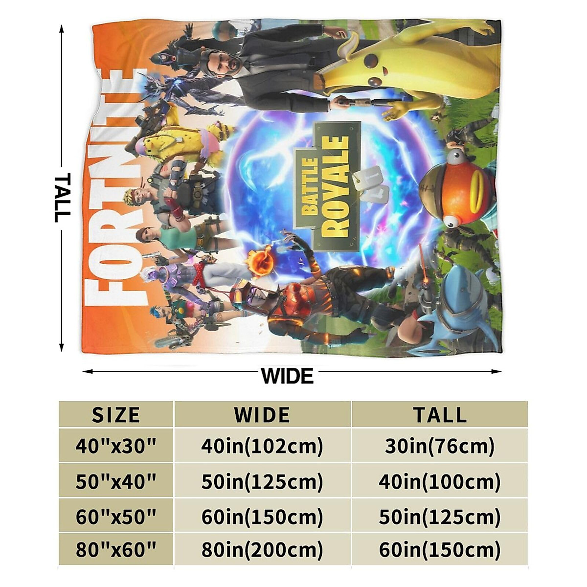 Game Blanket Cartoon Throw Blanket Ultra-Soft Blanket for Couch Bed Living Room Bedroom Car 50"X40"