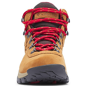 Columbia Women's Newton Ridge Plus Waterproof Amped, Elk/Mountain Red, 8