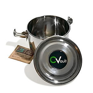 CVault Humidity Control Airtight Stash Container by - Size: Large (2-8g Boveda Packs Included)