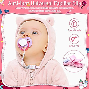 23Pcs Baby Healthcare and Grooming Kit modacraft Baby Safety Set with Baby Hair Brush Nail Clippers Lighting Ear Cleaner Baby Stuff Newborn Essentials for Nursery Newborn Baby Girls Boys Kids Pink