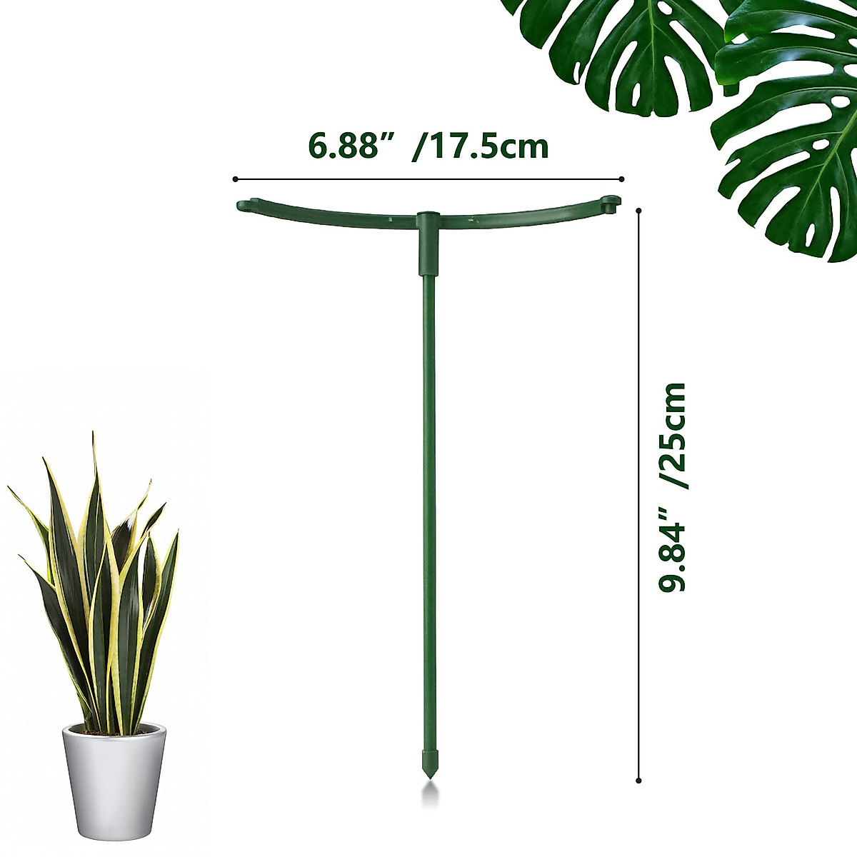 12Packs Plant Support Stake Half Round Plant Support, Stackable 3 Tier Garden Flower Support, Plant Stakes for Indoor Outdoor Plants for Tomato,Monstera, Peony, Hydrangea, Climbing Plants