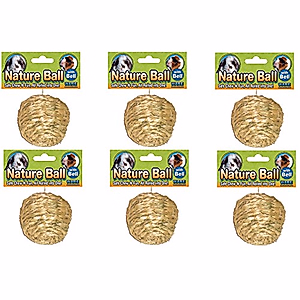 (6 Pack) Ware Natural Sisal Ball Toy for Small Pets, Medium