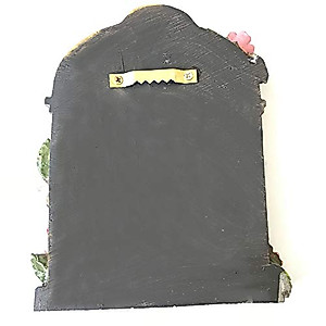 MUAMAX Fairy Garden Door Accessories Fairy Doors Wall Outdoor Mystical Miniature Garden Door for Tree Trunk (Green)