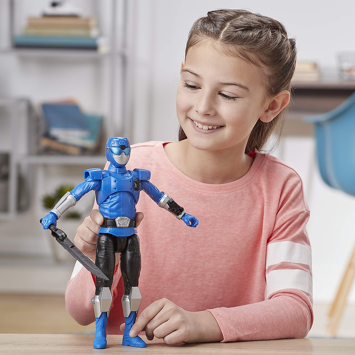 Power Rangers Beast Morphers 12" Beast-X Blue Ranger Action Figure Toy Inspired by The TV Show