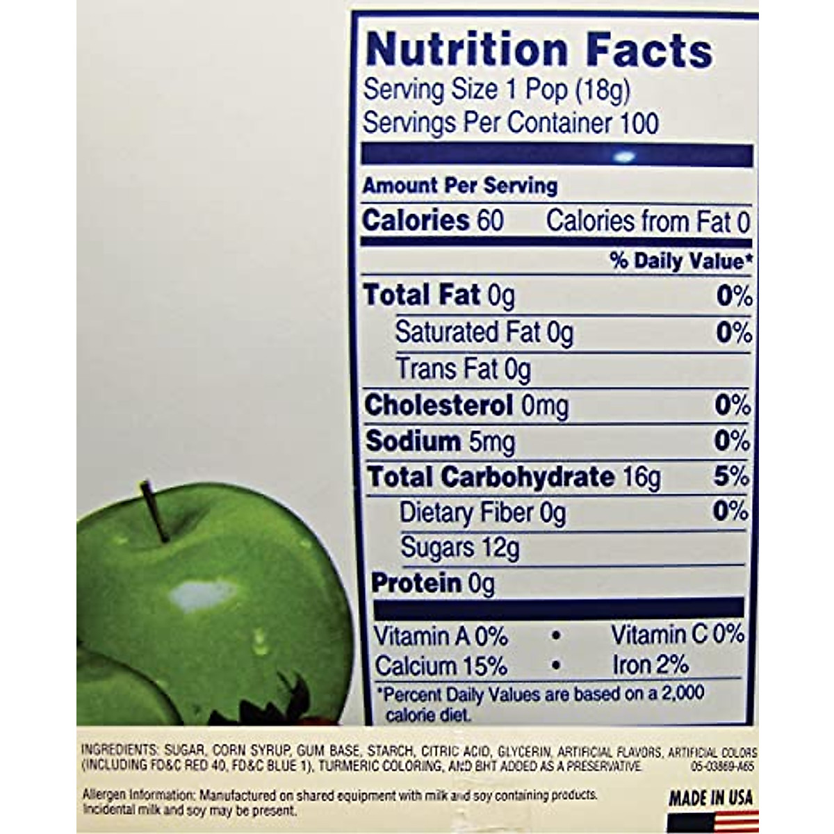 Charms 1034885 Blow Pops 0.8 oz Assorted Fruity Flavors 100/Box