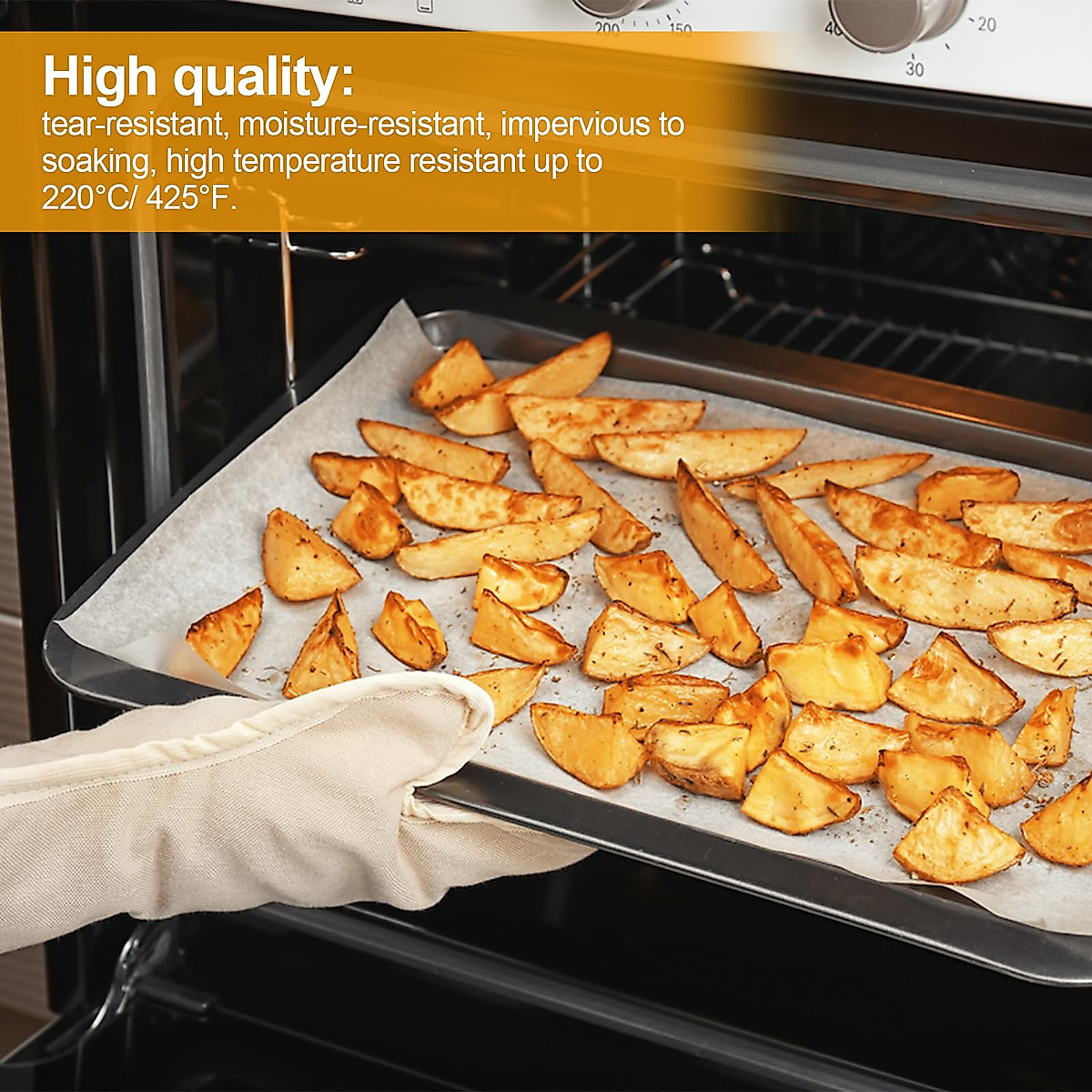 PECULA 110 Count Parchment Paper Sheets, Parchment Paper 11 x 13 Inch, Parchment Paper for Baking Grilling Steaming Air Frye, Baking Paper for Cookies