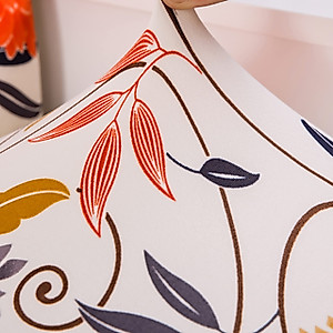 Lalluxy Stretchy Parson Chair Slipcovers for Dining Room Chair seat Covers Chair Protectors for Party Pet Protection Universal Fit Soft Polyester (Set of 4, Orange Flowers)