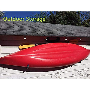 Wintek Heavy Duty Giant Arm Hang-It-All Wall Mount Storage Hook Rack for SUP&Surfboard,Ski&Snow Board,Skate Board,Long Board,Paddle Board|Home Garage Storage&Organization Hangers-4 Pack (Black)