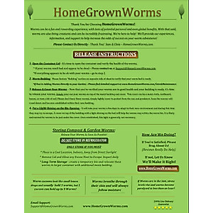 HomeGrownWorms.com - 500 Red Wigglers - Composting Red Worms - Live Delivery Guaranteed!!! - Vermicomposting Garden Red Wrigglers - Eisenia Fetida