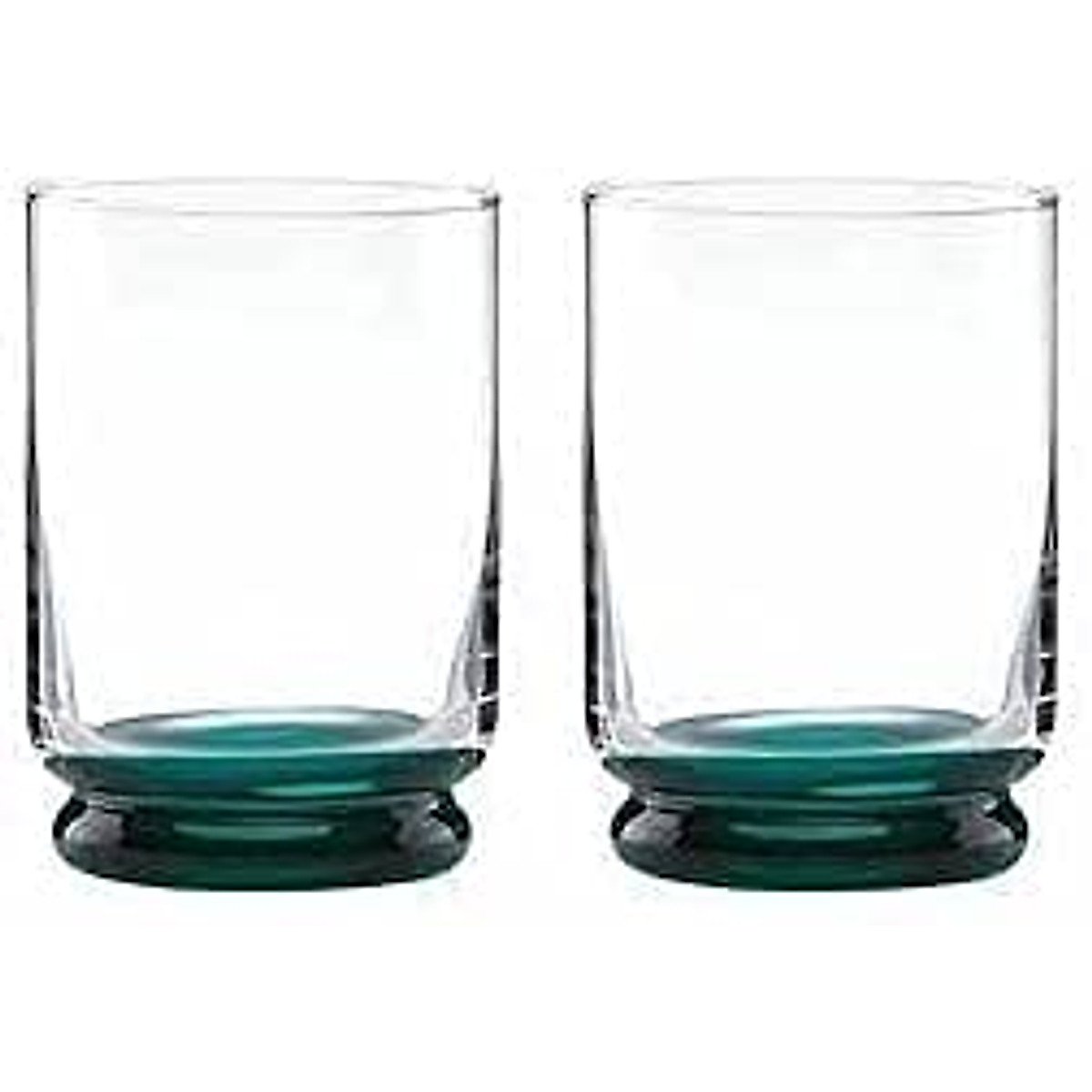 Kate Spade/Lenox Charles Lane Mint Double Old Fashioned Glass Set of Two