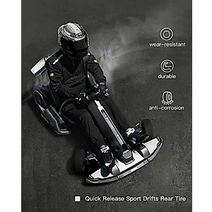 stio Electric GoKart Pro and Gokart Bundle Rear Tire Kit Compatible with Ninebot by Segway Go Kart PRO,Gokart(with Ninebot S Max), S-MAX Quick Release Sports Drift Tires Original Accessories (2PCS)