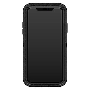 OtterBox iPhone 11 Pro Max Defender Series Case - BLACK, rugged & durable, with port protection, includes holster clip kickstand