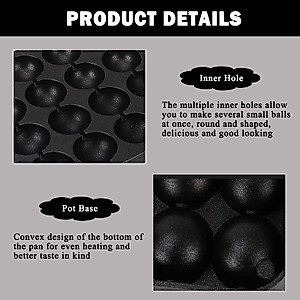 Takoyaki Pan, Non-Stick Takoyaki Tray Cooking Baking Mold Tray used to Make Takoyaki and Round Pancakes