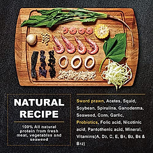 Ultra Fresh Floating Goldfish Food, Color Enhancing, Balanced Diet, All Natural Ingredients, Clear Water Formula, Goldfish Premium Pellet, 4.6 oz