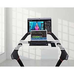 COSPARX Treadmill Tray Compatible with The New Peloton Tread - Walking Tray Holder for Laptop, Tablet, Phone - Easy Mount, Exercise Workstation for Peloton Tread (Acrylic Tray)