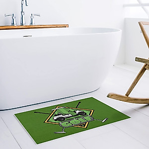 Golf Club Cart Entrance Floor Mat Personalized Doormat Car Green Field Welcome Door Mat Low Profile Non Slip Entry Rugs for Bathroom Kitchen Home Front Decor 16x24inch
