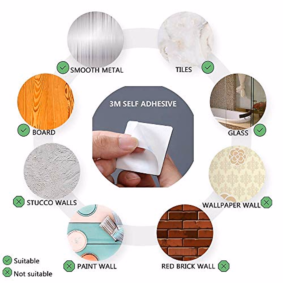 HANZE Adhesive Hooks Wall Hangers Heavy Duty Sticky Hooks Waterproof Stainless Steel Hanger Towel Holder Stcik on Hooks for Hanging Bathroom Kitchen Home Organizer - 4 Pack