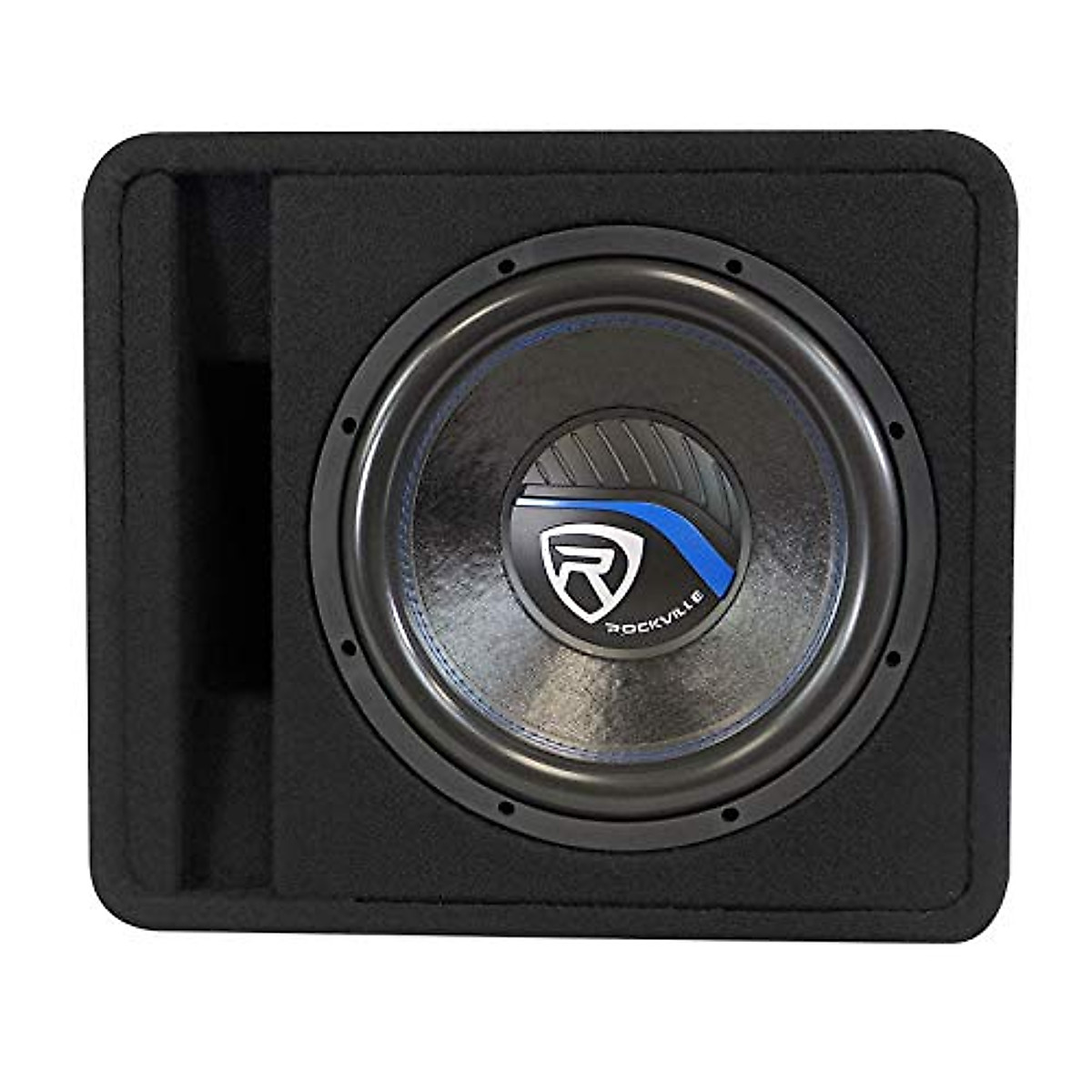 Rockville SK512 PACKAGE 12" 1400w Loaded K5 Car Subwoofer Enclosure+DB11 Amp, Black
