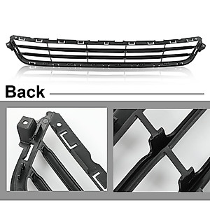 CHEDA Front Radiator Lower Grille, Compatible With 2013-2016 Ford Fusion/Mondeo, Bumper Black Grille Assembly