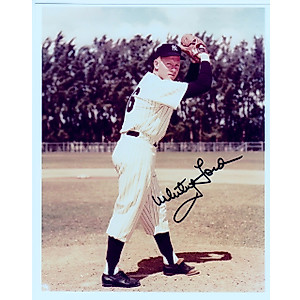 Kirkland Whitey Ford 8 X 10 Autograph Photo on Glossy Photo Paper