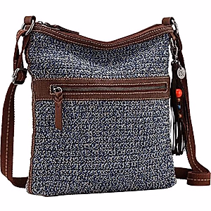 The Sak Lucia Crochet Crossbody Denim Static One Size